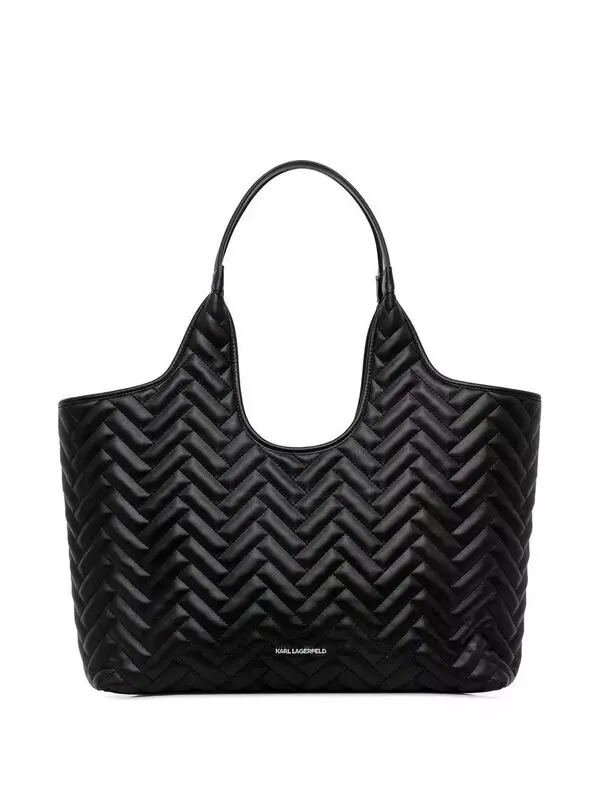 Karl Lagerfeld K/brick Quilted Tote Bag - Black