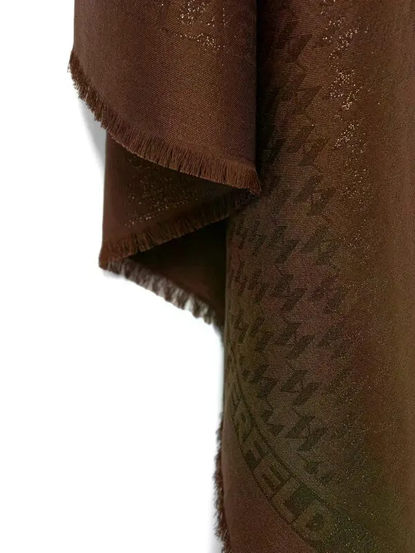 Karl Lagerfeld Fringed Scarf - Brown