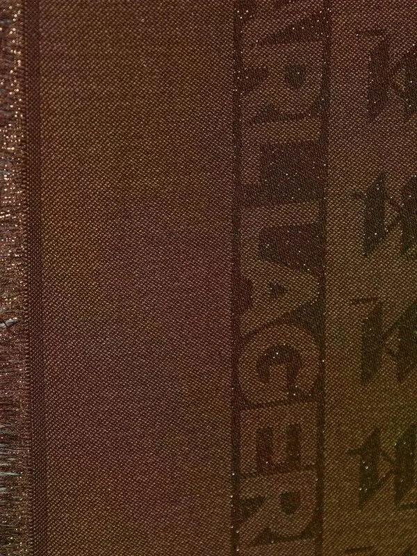 Karl Lagerfeld Fringed Scarf - Brown