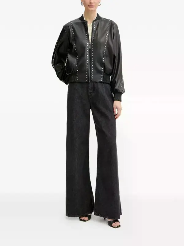 Karl Lagerfeld Studded Bomber Jacket