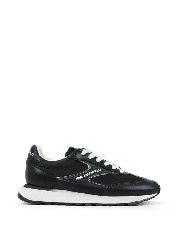 Karl Lagerfeld Logo-detail Panelled Sneakers - Black