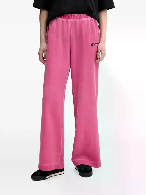 Karl Lagerfeld Elasticated Waist Trousers - Pink