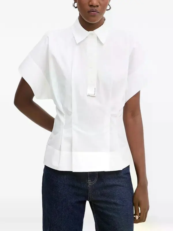 Karl Lagerfeld Metal-detail Shirt - White