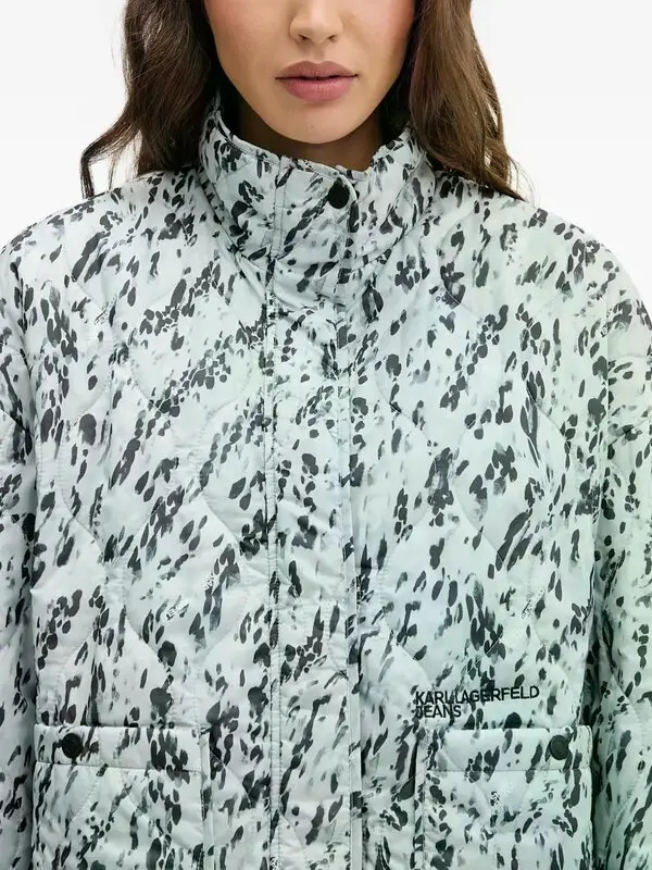 Karl Lagerfeld Patterned Quilted Jacket