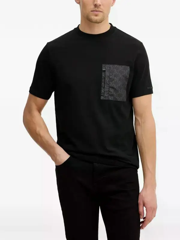 Karl Lagerfeld Pocket-logo T-shirt - Black