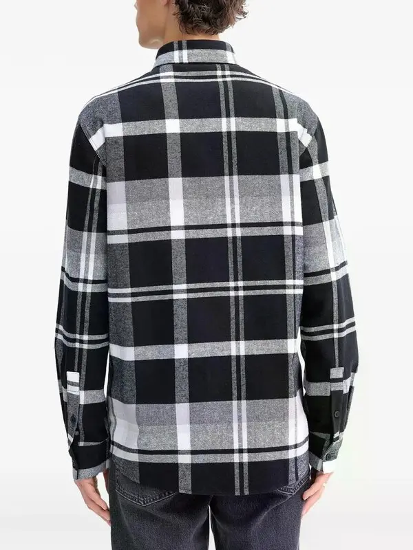Karl Lagerfeld Check Patch-detail Shirt