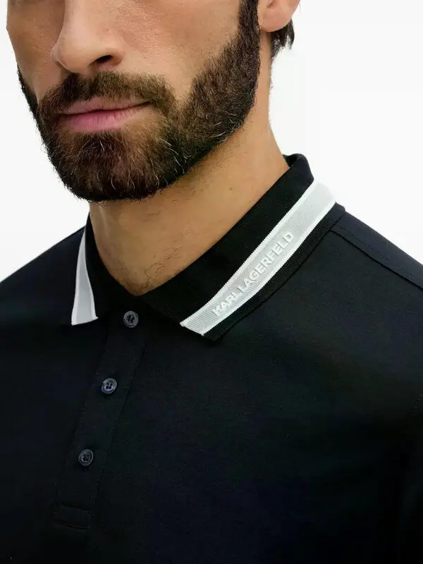 Karl Lagerfeld Logo-detail Polo Shirt