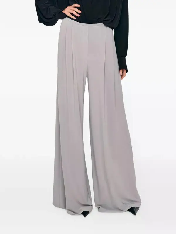 Norma Kamali Pleated Wide-leg Trousers