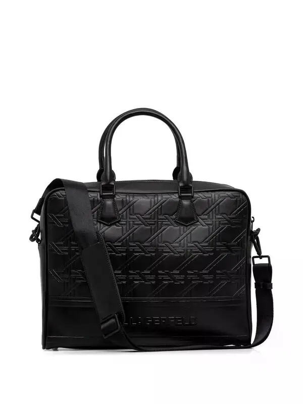 Karl Lagerfeld Embossed-patternl Briefcase