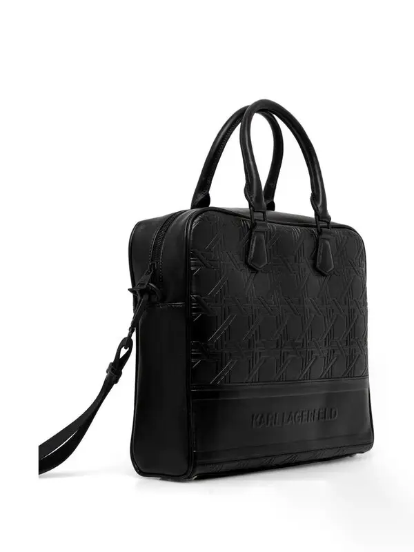 Karl Lagerfeld Embossed-patternl Briefcase