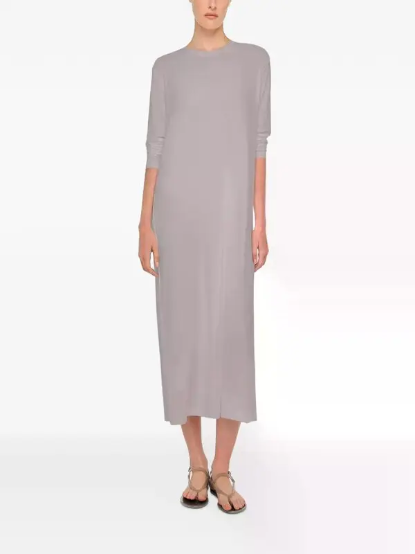 Norma Kamali Oversized Long-sleeve Dress - Grey
