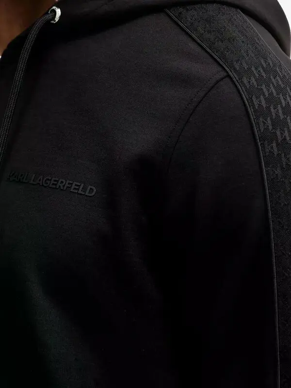 Karl Lagerfeld Logo Zip-up Hoodie