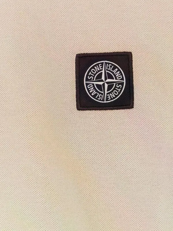 Stone Island Logo-patch Polo Shirt - Neutrals