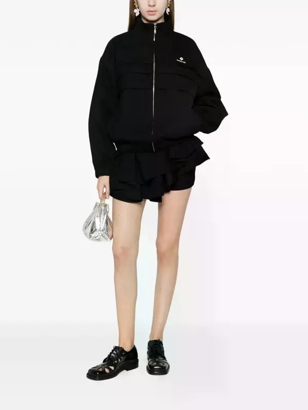 SHUSHU/TONG Asymmetrical Bow Mini Skirt