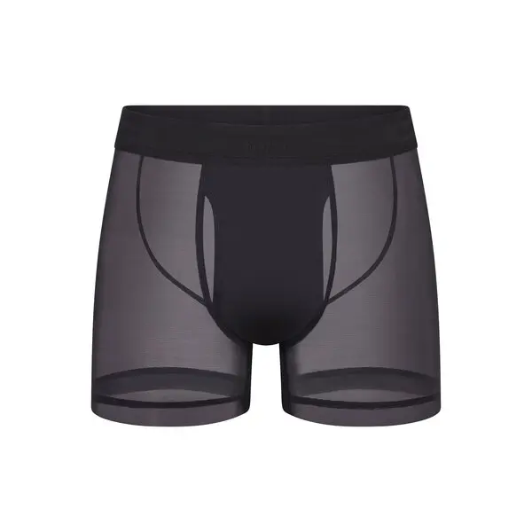 SKIMS Mesh 3 Inch Boxer Brief - Obsidian