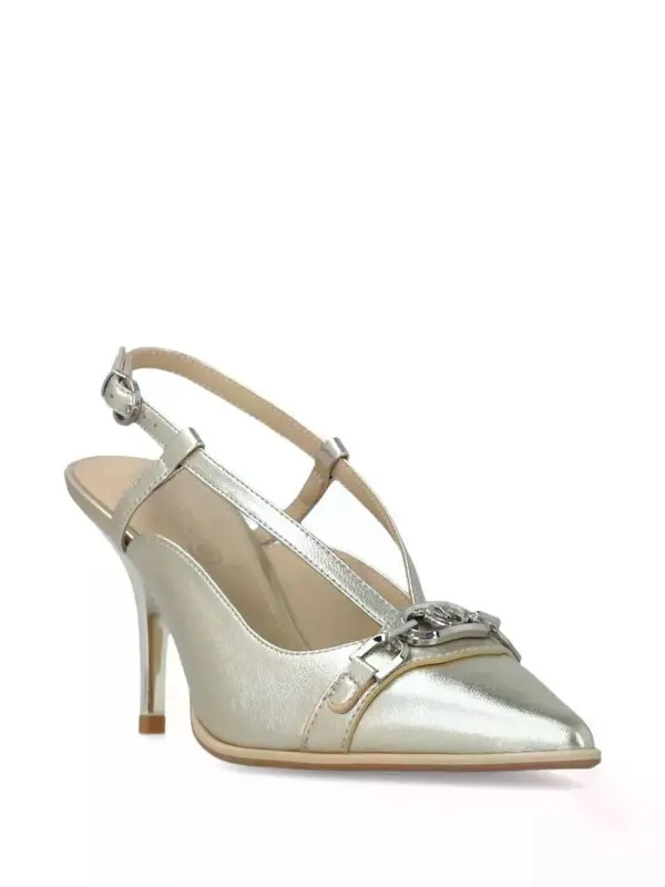 Pinko Lady Slingback Pumps With Chain Detail