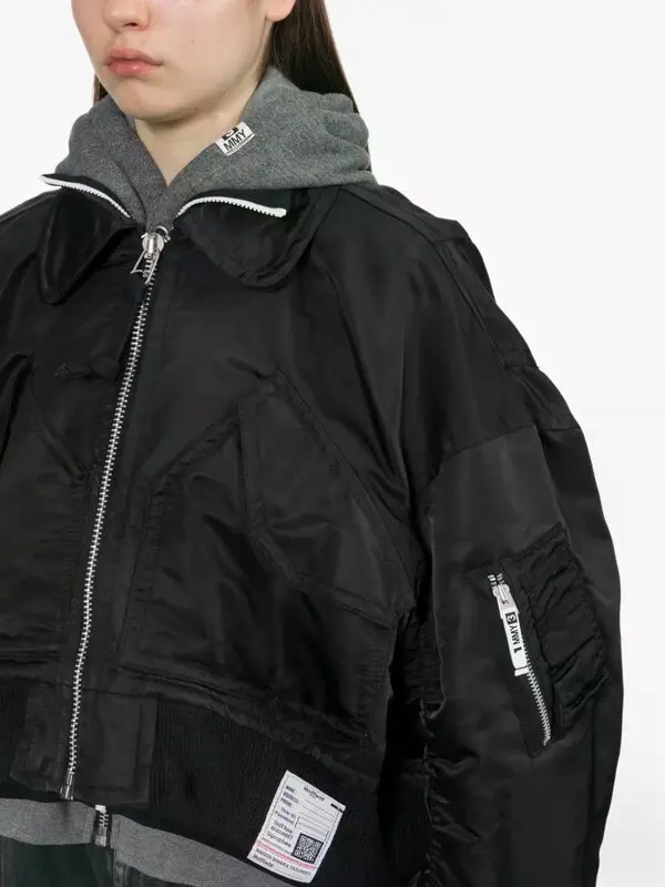 Mihara Yasuhiro Layered Bomber Jacket - Black