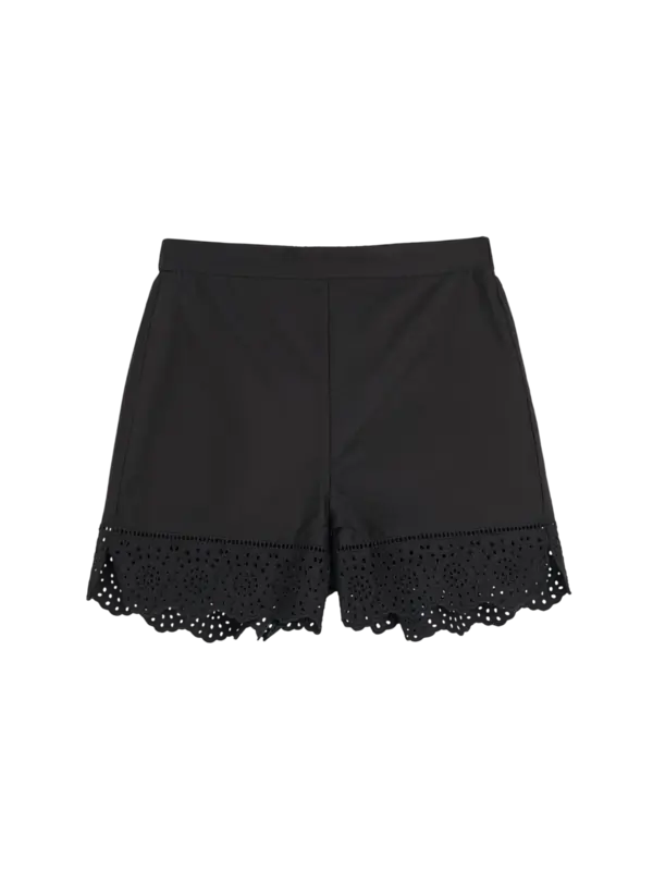 BY MALENE BIRGER Greta Organic Cotton Shorts - Black