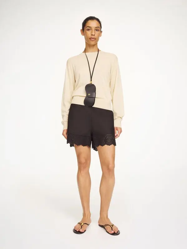 BY MALENE BIRGER Greta Organic Cotton Shorts - Black