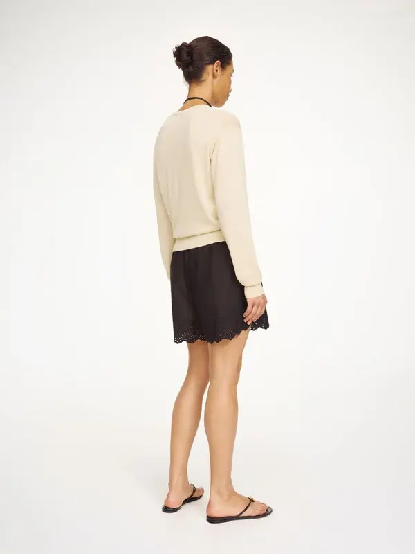 BY MALENE BIRGER Greta Organic Cotton Shorts - Black