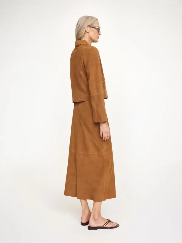 BY MALENE BIRGER Annie Suede Jacket - Rusty Sand