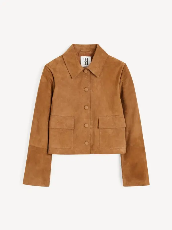 BY MALENE BIRGER Annie Suede Jacket - Rusty Sand