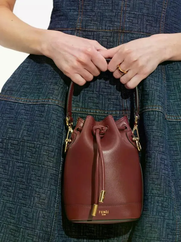 Fendi Mini Mon Tresor Leather Tote Bag