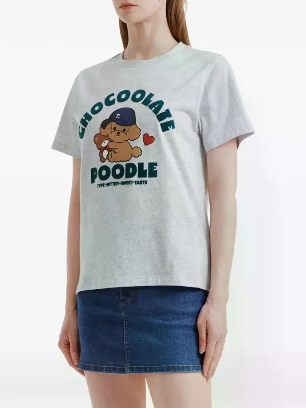 CHOCOOLATE Logo-print T-shirt - Grey