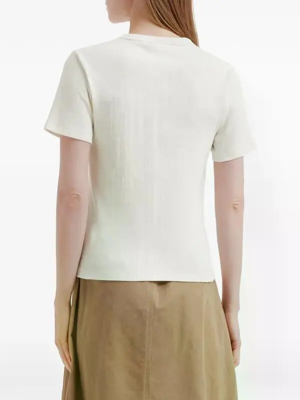 CHOCOOLATE Embroidered Logo T-shirt - Neutrals