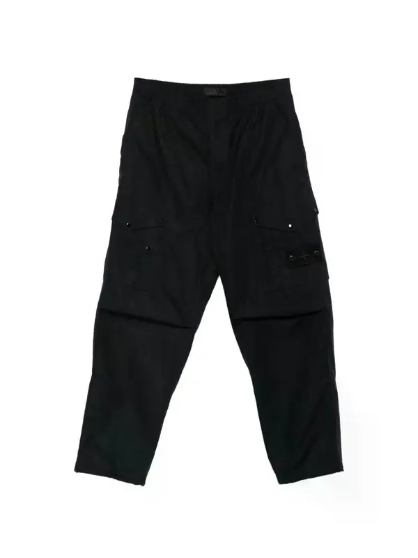 Stone Island Cargo Pocket Trousers - Black