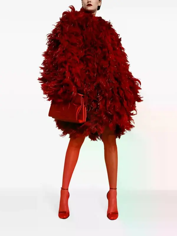 Dolce & Gabbana Embellished Organza Midi Coat
