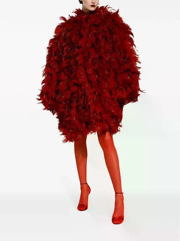 Dolce & Gabbana Embellished Organza Midi Coat