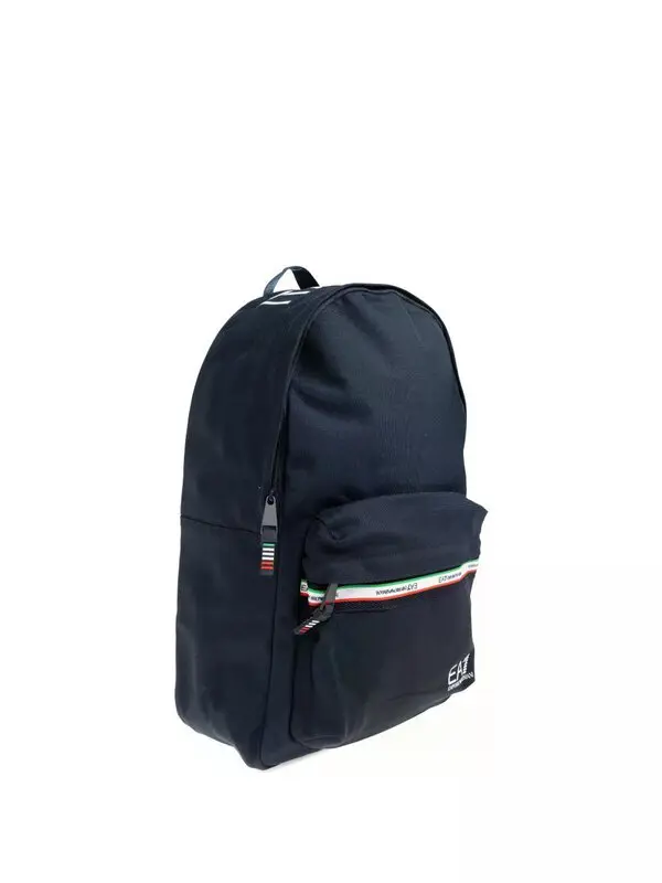 EA7 Striped Logo Backpack