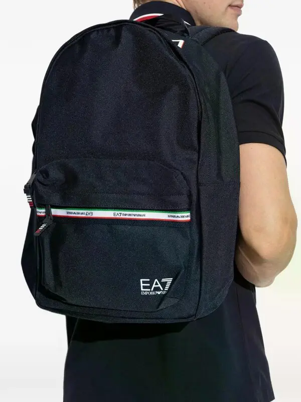 EA7 Striped Logo Backpack