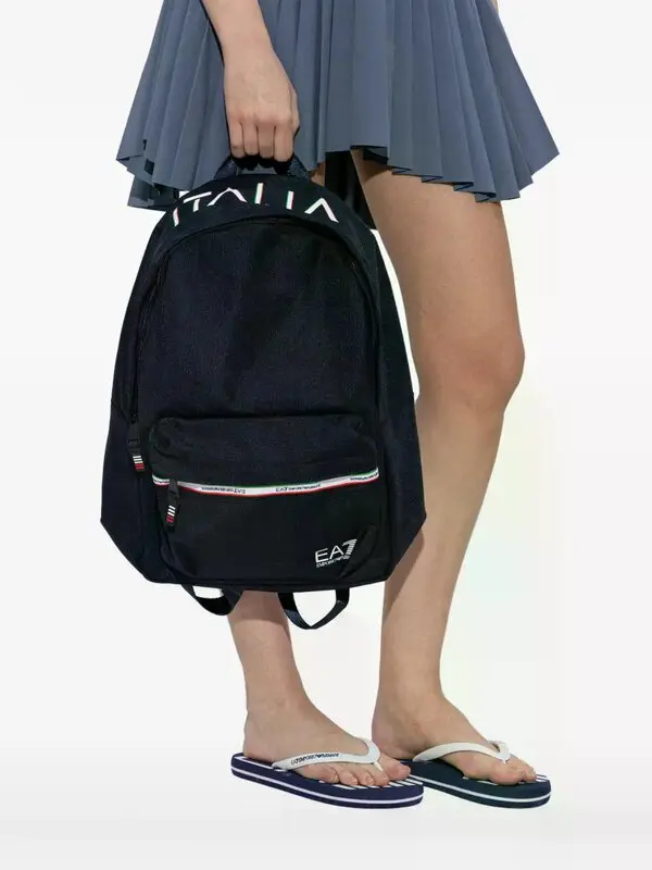 EA7 Striped Logo Backpack