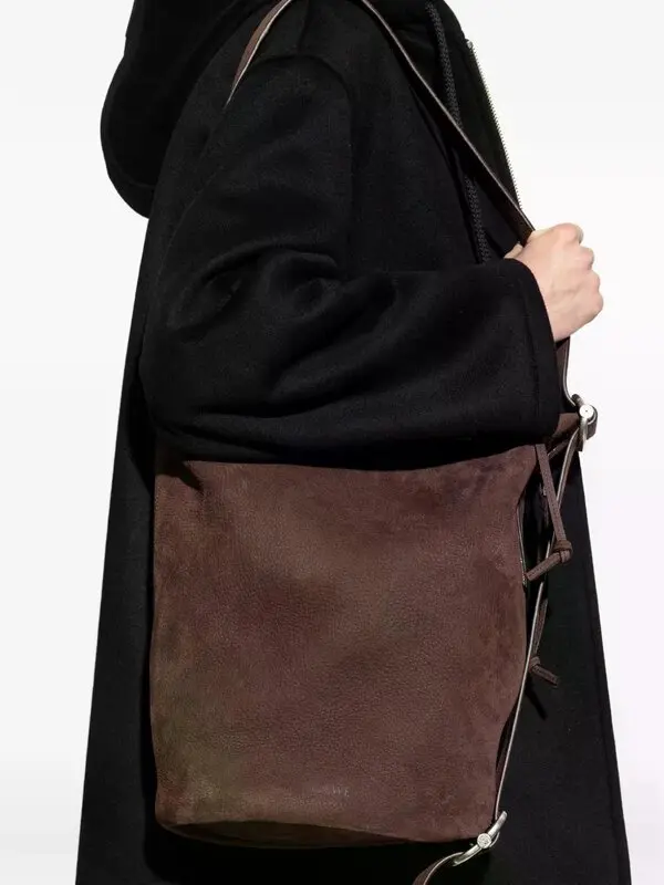 Loewe Loop Leather Shoulder Bag - Brown