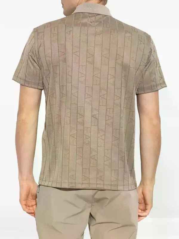 EA7 Monogram-pattern Polo Shirt