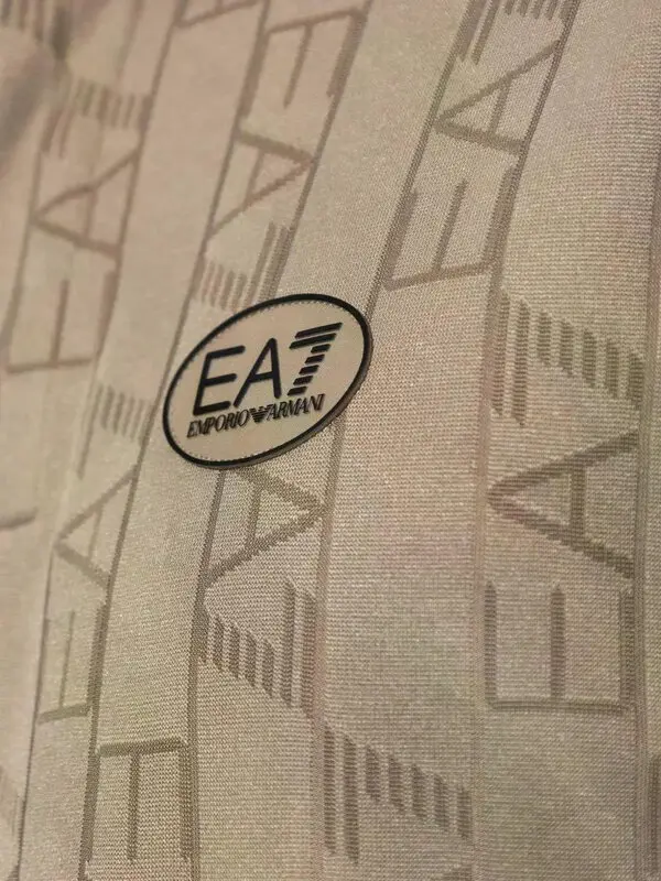 EA7 Monogram-pattern Polo Shirt