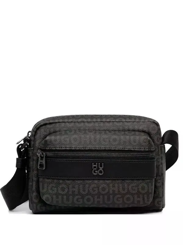 Hugo Zip-fastening Shoulder Bag - Black