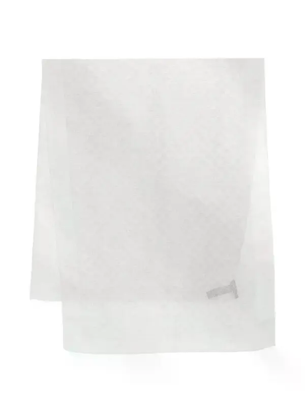 Emporio Armani Fringed Scarf - Grey