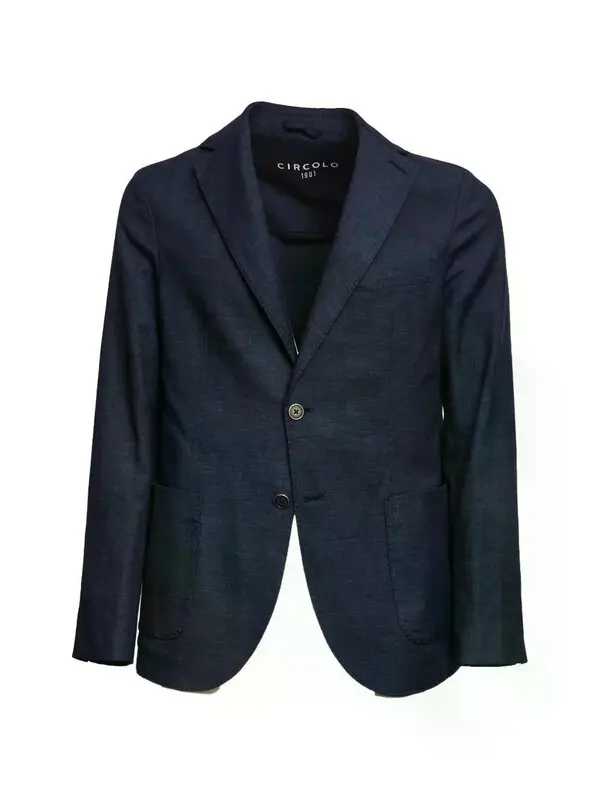 CIRCOLO 1901 Button Front Blazer - Blue