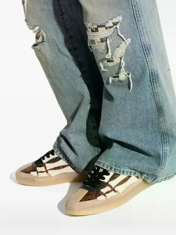 Amiri Bone Detail Sneakers - Neutrals