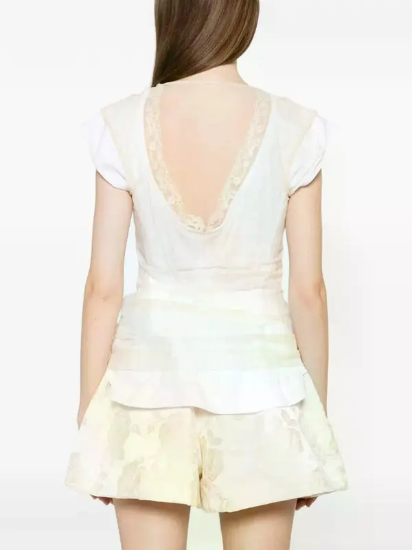Simone Rocha Lace-trim T-shirt