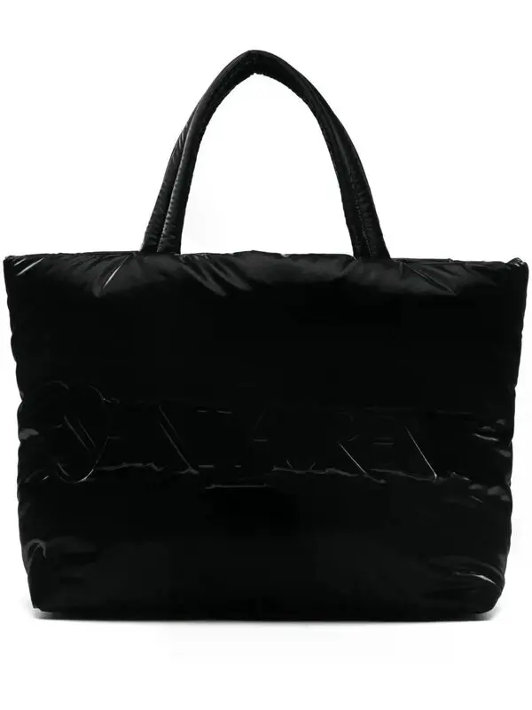 Saint Laurent Debossed-logo Tote Bag - Black