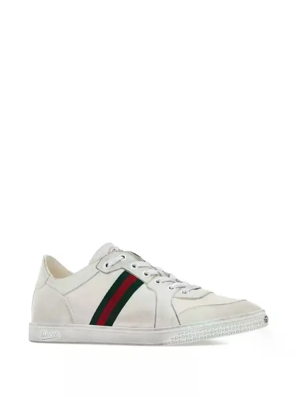 Gucci Leather Stretch Sneakers