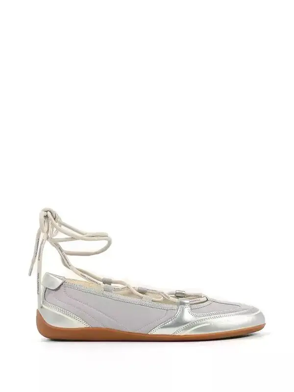Karl Lagerfeld Altia Ballet Flats - Silver