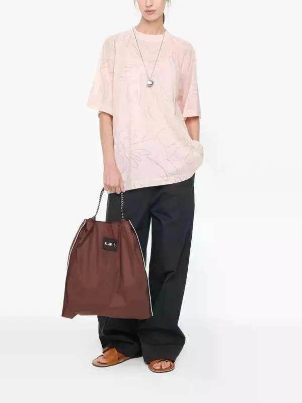 Plan C Floral-print T-shirt