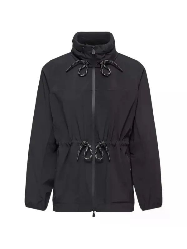 Moncler Drawstring Hooded Jacket - Black