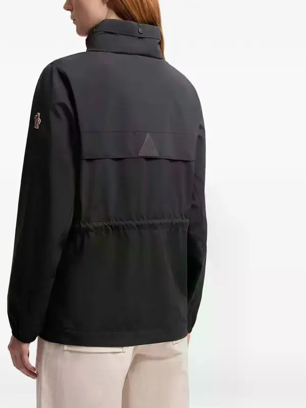 Moncler Drawstring Hooded Jacket - Black