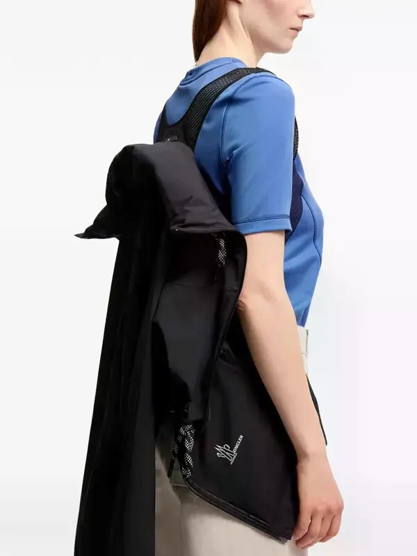 Moncler Drawstring Hooded Jacket - Black